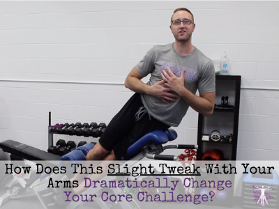 Increase your core challenge with this slight arm change! MATSchaumburg